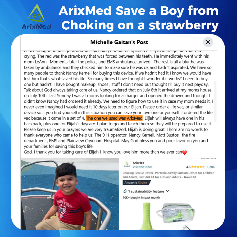 #38 ArixMed Saved Elijah’s Life – from Choking on a Strawberry – ARIX ...